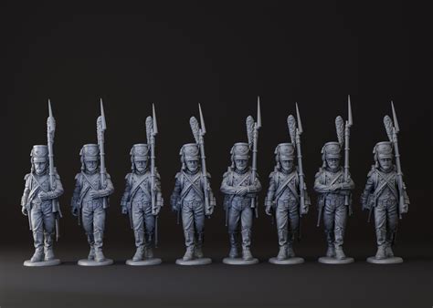 3d File French Napoleonic Infantry Army 1805 70 Miniatures 🫡 ・3d