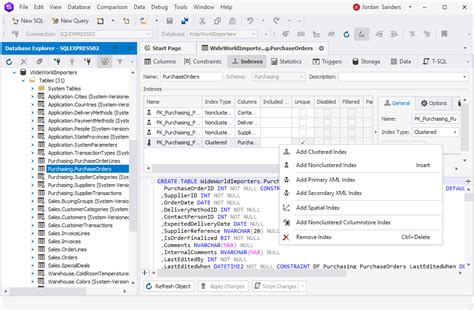 Sql Index — Explanation Creation And Management