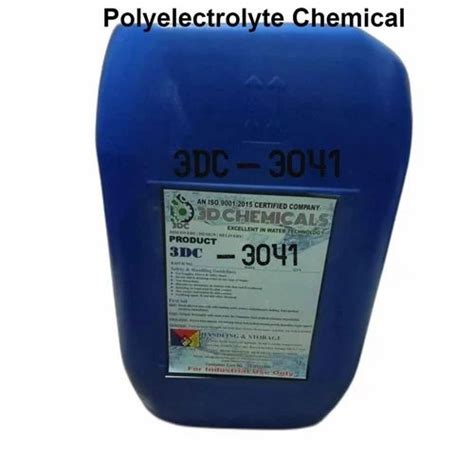 Off White Liquid Polyelectrolyte Chemical 3dc 3041 35 Kg Grade