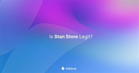 Stan Store Est Il Légitime