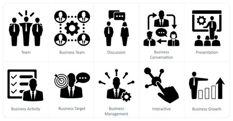 A Set Of 10 Mix Icons As Team Business Team Discussion 43514622 Vector Art At Vecteezy