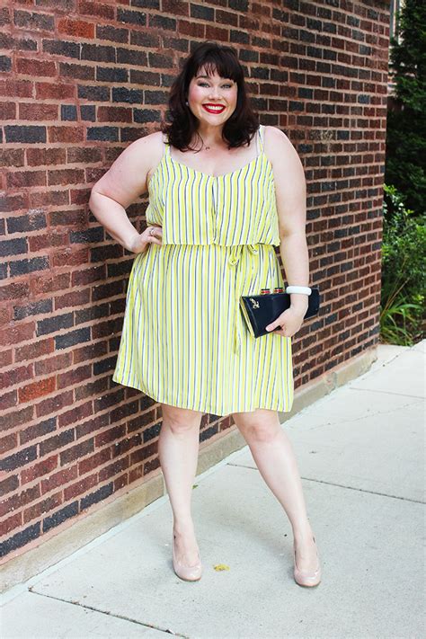 Plus Size Summer Style City Chic Yellow Plus Size Dress