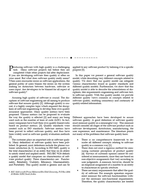 Software Quality Framework Pdf Software Quality Software Software Quality Framework Pdf Software Quality Software