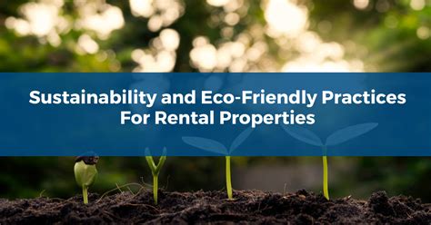 Sustainability And Eco Friendly Practices For Rental Properties