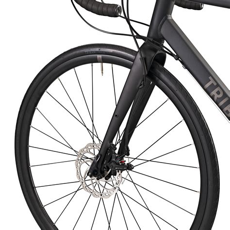 Cycle Touring Road Bike Rc500 Microshift 9 Speed Grey Decathlon