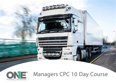 Manager Cpc Training Course 10 Day Lorries