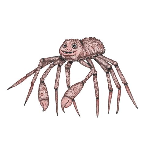 Giant Spider Crab Drawing Cartoon Spider Crab A Big Bad Crab