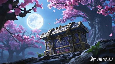 月光宝盒，紫霞仙子背景，粉色桃林 1 花瓣网