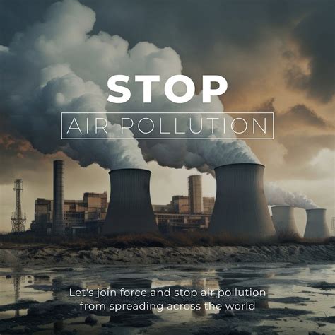 Stop Air Pollution Poster Template Free Photo Rawpixel