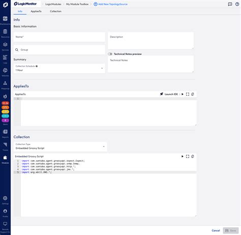 Topologysource Configuration Logicmonitor