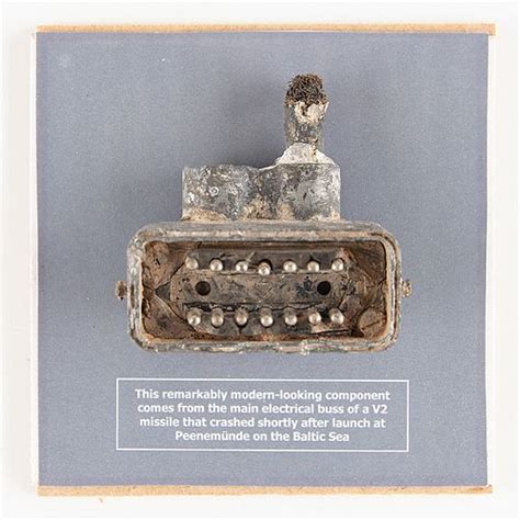German V 2 Flown Electrical Bus Component For Sale At Auction On 20th