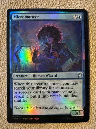 Micromancer Foil 158 Mtg Magic The Gathering Foundations Ebay