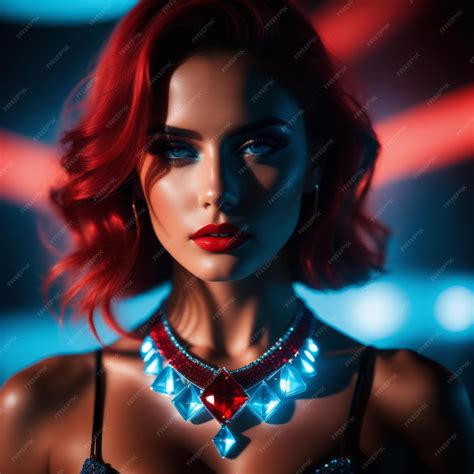 Premium Ai Image Beautiful Model Posing In Studio Wearing Swimsuit