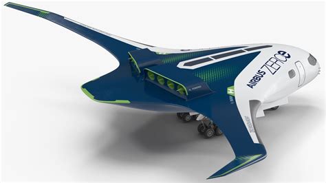Airbus Zeroe Blended Wing Body 3d Model 169 Gltf Obj Ma Max Upk Unitypackage C4d Fbx