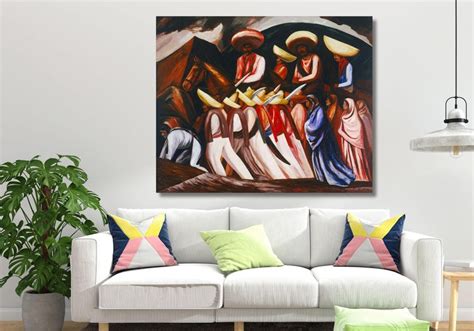 Jose Clemente Orozco Reproduction Canvas Print Zapatistas Canvas Art