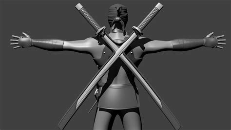 Ninja Character 3d Model Turbosquid 1226618