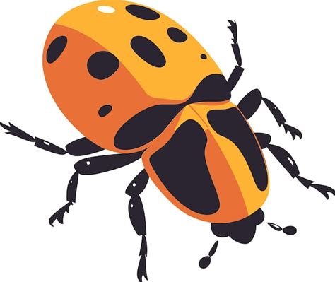 Premium Vector Crowned Bug Badge Sovereign Beetle Icon