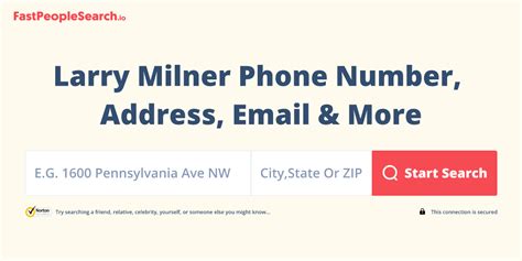 Larry Milner Phone Number Address Email And More