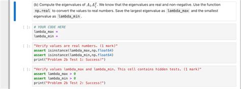 Solved B ﻿compute The Eigenvalues Of A1a1t ﻿we Know That