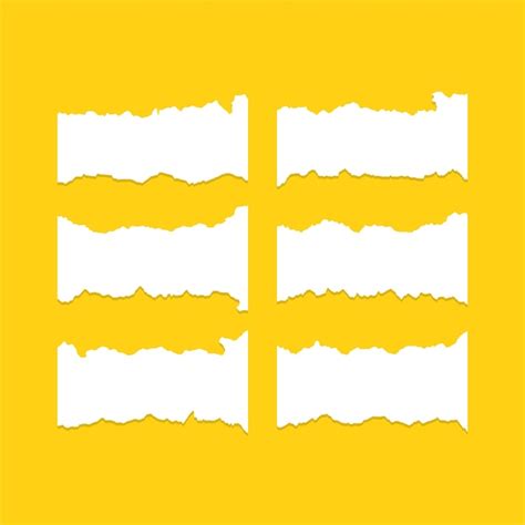 Premium Vector Torn Ripper Paper Sheet Texture Set