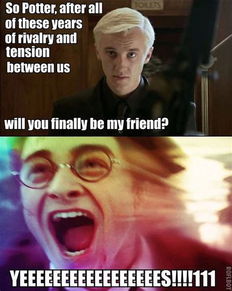 10 Humorous Harry Potter And Draco Malfoy Memes