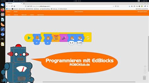 Edison Roboter Programmieren Mit Edblocks Youtube