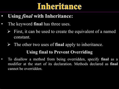 5 Object Oriented Programming Using Java Inheritanceppt