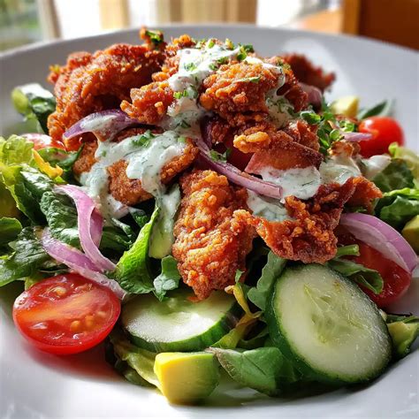 Fried Chicken Salad Recipe Simple Recipes