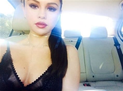Selena Gomez Posts Lace Bra Selfie