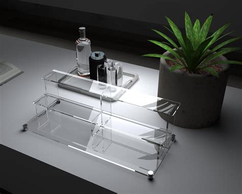 24 Wide Liquor Bottle Riser With Standoffs Home Decor Retail Display Etsy