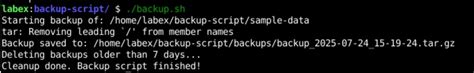 Automating Linux System Backups With Bash Geeksforgeeks
