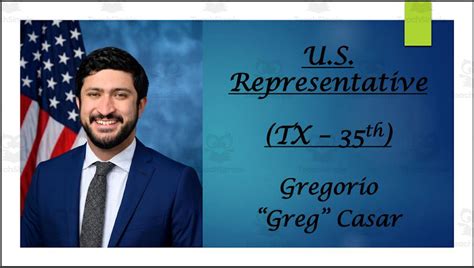 U S Representative Greg Casar Tx 35th Bio Ppt By Teach Simple