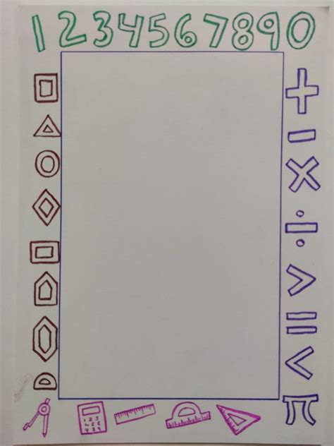 Maths Chart Border Ideas