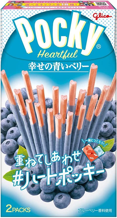 Snack Pocky Heartful Blueberry Blaubeere 54g Snacks Snacks