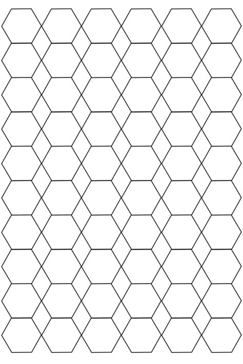 Hexagonal Graph Paper Printable Pdf Template