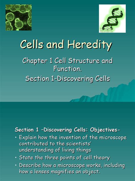 Cells And Heredity Chapter 1 Notes Pdf Cell Biology Biology