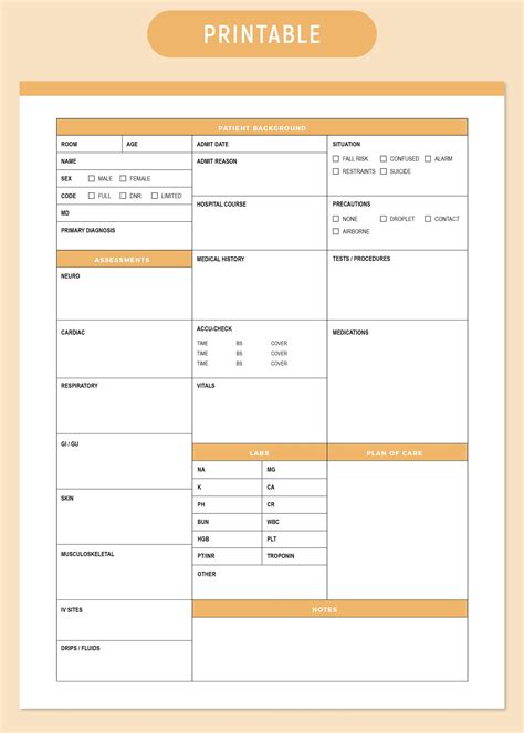 Icu Report Sheet Artofit
