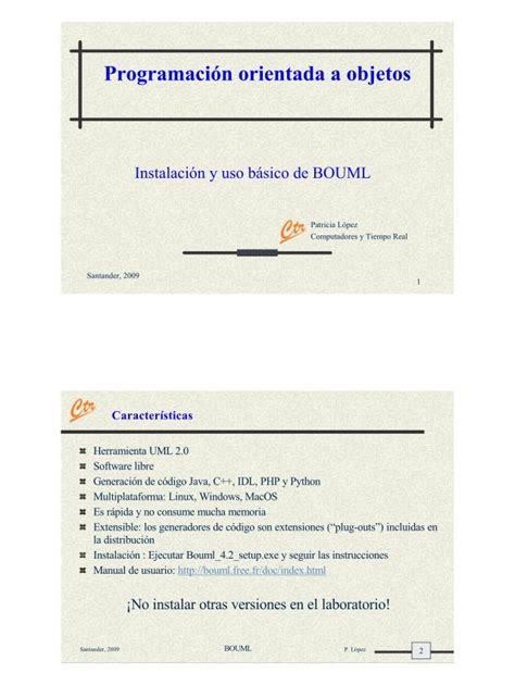 pdf de programación programación orientada a objetos instalación y