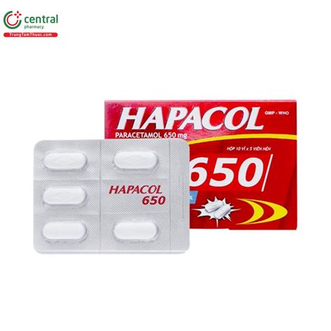 Thuốc Hapacol 650 Hạ Sốt Giảm Các Cơn đau Từ Nhẹ đến Trung Bình
