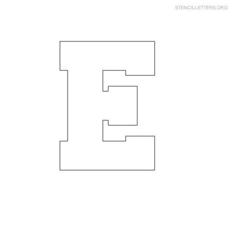 Printable Block Letter Stencils E