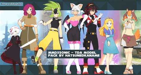 Mmdxsonic Tda Sonic Models Pack Dl By Hatsunedkaname On Deviantart