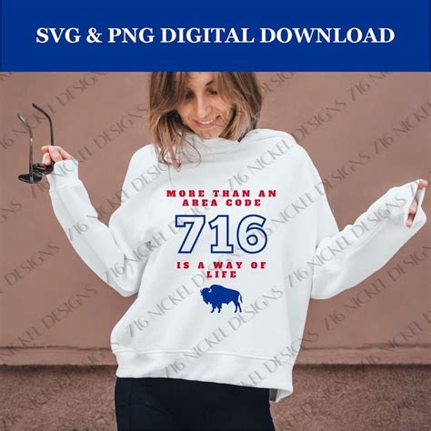Buffalo Bills 716 Area Code Svg Png Etsy