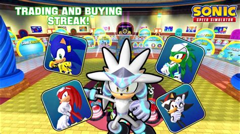 Sonic Speed Simulator Trading And Buying Streak Youtube