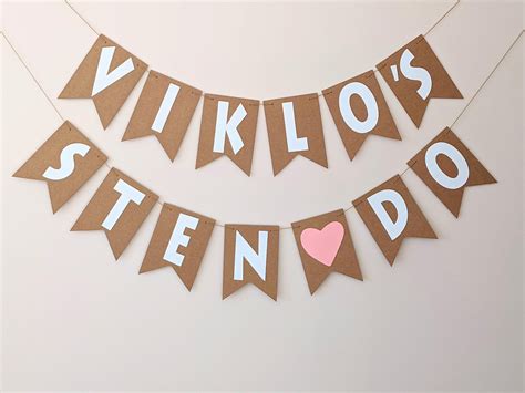 Sten Do Bunting Banner Pre Wedding Celebrations Stag Hen Hag Do Party