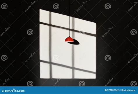 A Gridded Window Shadow Cast On A Textured Wall Royalty Free Stock