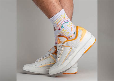 Melon Tint And Light Curry Accent This Air Jordan 2 Low Sneaker News