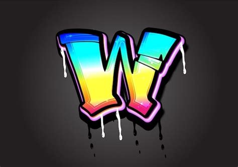 E Letter 3d Graffiti Dripping Alphabet Font Vector Artofit