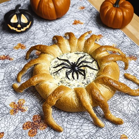 Delicious Halloween Spider Bread That Dips Delightfully Made By Ranis