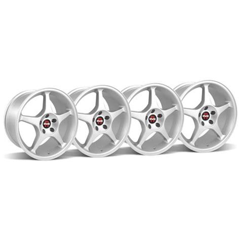Sve Mustang 2000 Cobra R Style Wheel Kit 18x95 Silver 94 04