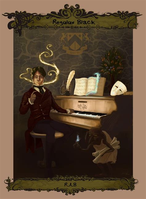 Regulus Black Harry Potter Fan Art Harry Potter Art Regulus Black